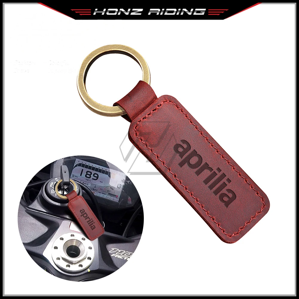Motorcycle Keychain Cowhide Key Ring Case For Aprilia Rs Rsv Rxv Tuono ...