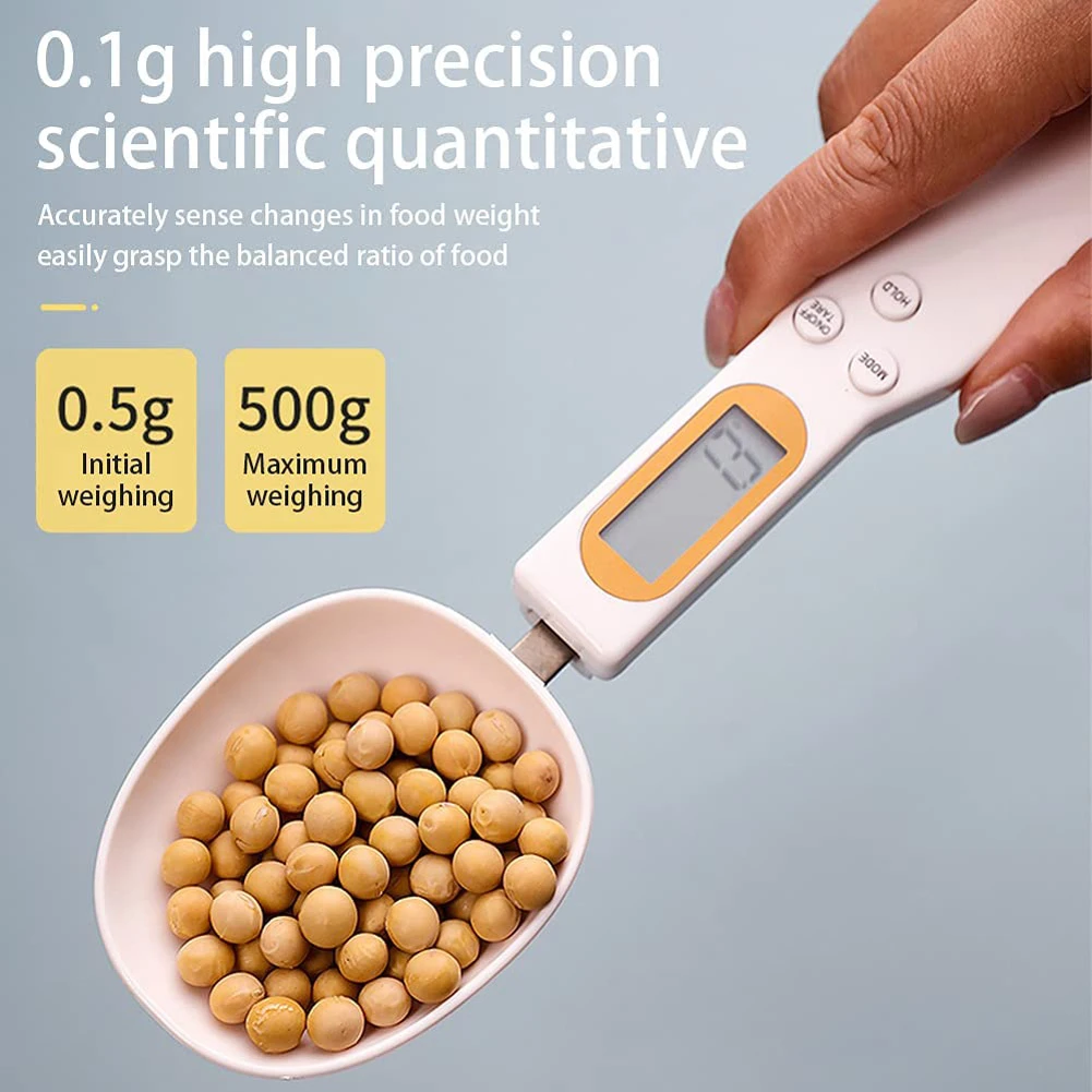 Lcd Digital Kitchen Scale Electronic Cooking Food Weight Measuring Spoon 500g 0.1g Coffee Tea ...