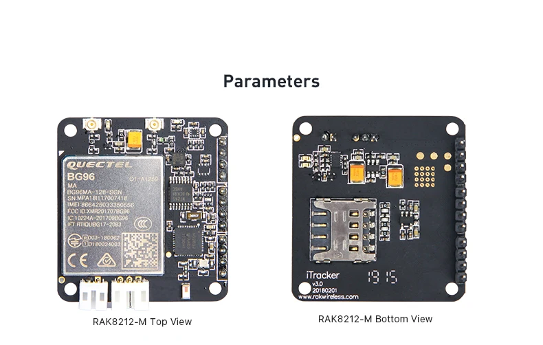 Wistrio Itracker | Rak8212-m Rakwireless Sensor Node And Gps Bg96 ...