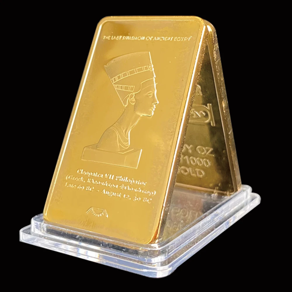 Gold Bullion Egypt Queen Cleopatra VII Philopator Pyramid 1 Troy OZ 999 ...