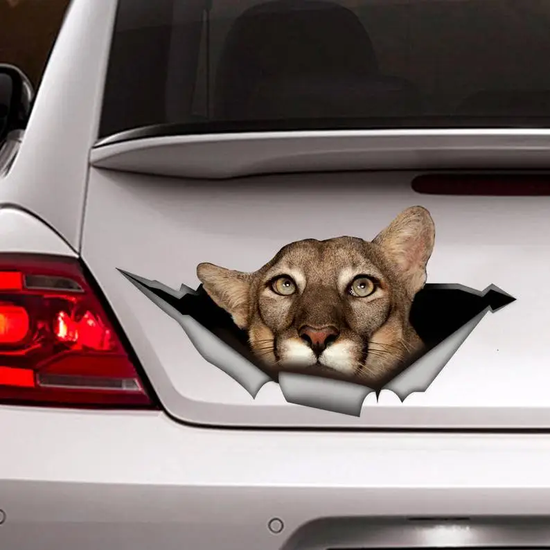 2021 Puma car decal, Vinyl decal, car decoration, cat decal, puma ...