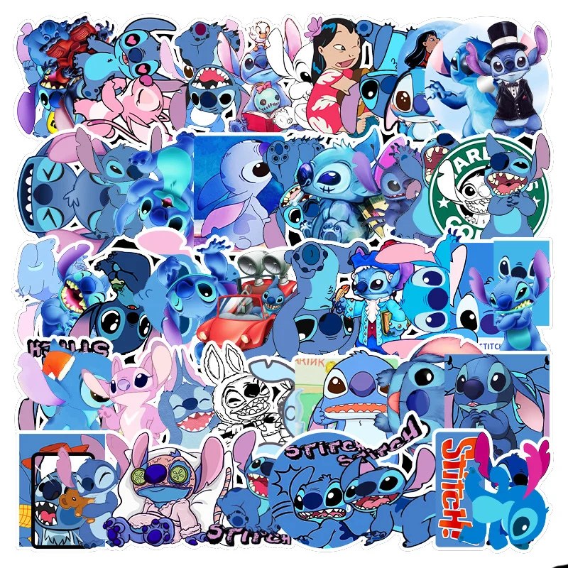 10/30/50Pcs/Set Cute Cartoon Stitch Stickers Waterproof Skateboard ...