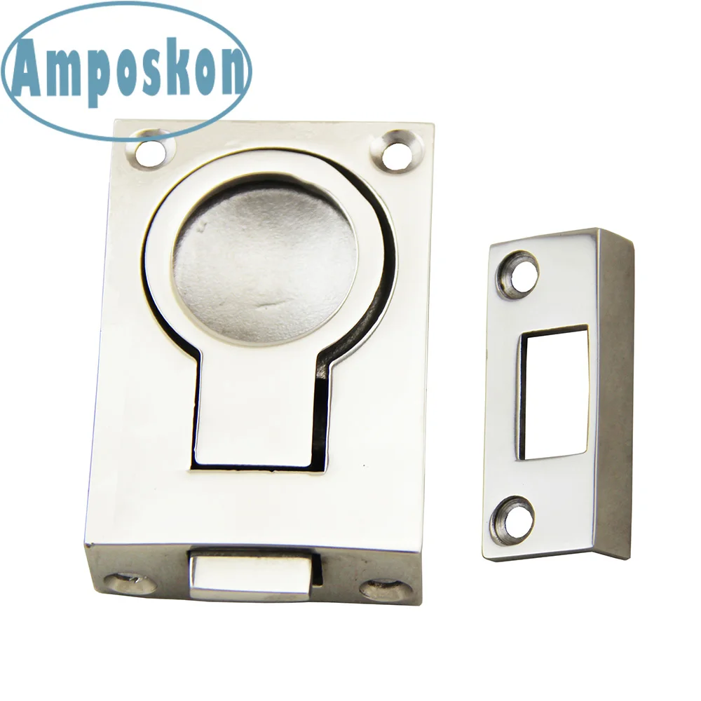 2pcs-316-Marine-Stainless-Steel-Marine-Boat-Pull-Ring-Latch-Flush-Ring ...