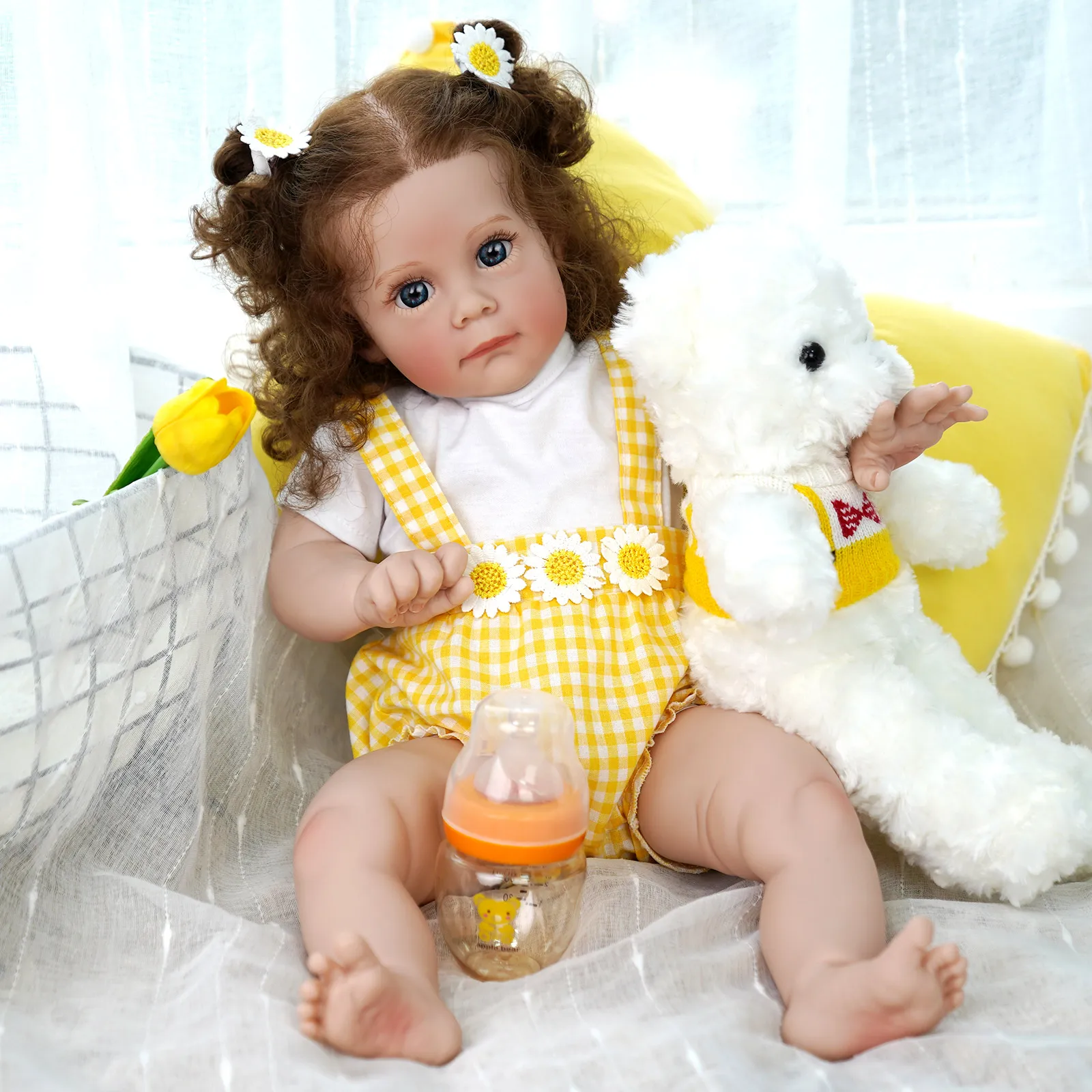 Toys & Games Dolls & Action Figures Reborn doll girl open eyes，bebe ...