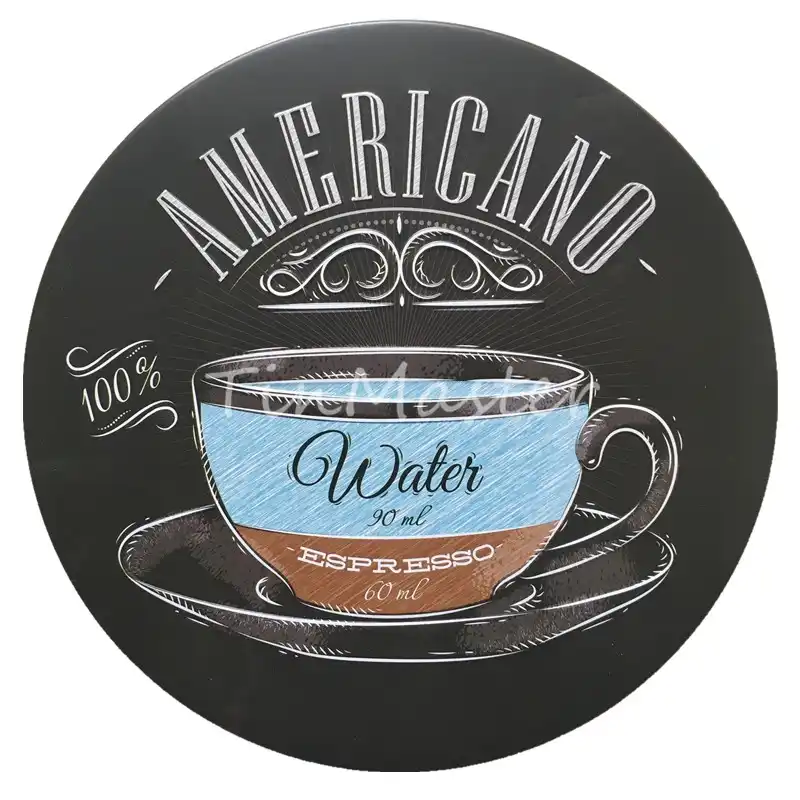 Shabby Chic Coffee Metal Sign Round Poster Vintage Cafe Kitchen Home ...