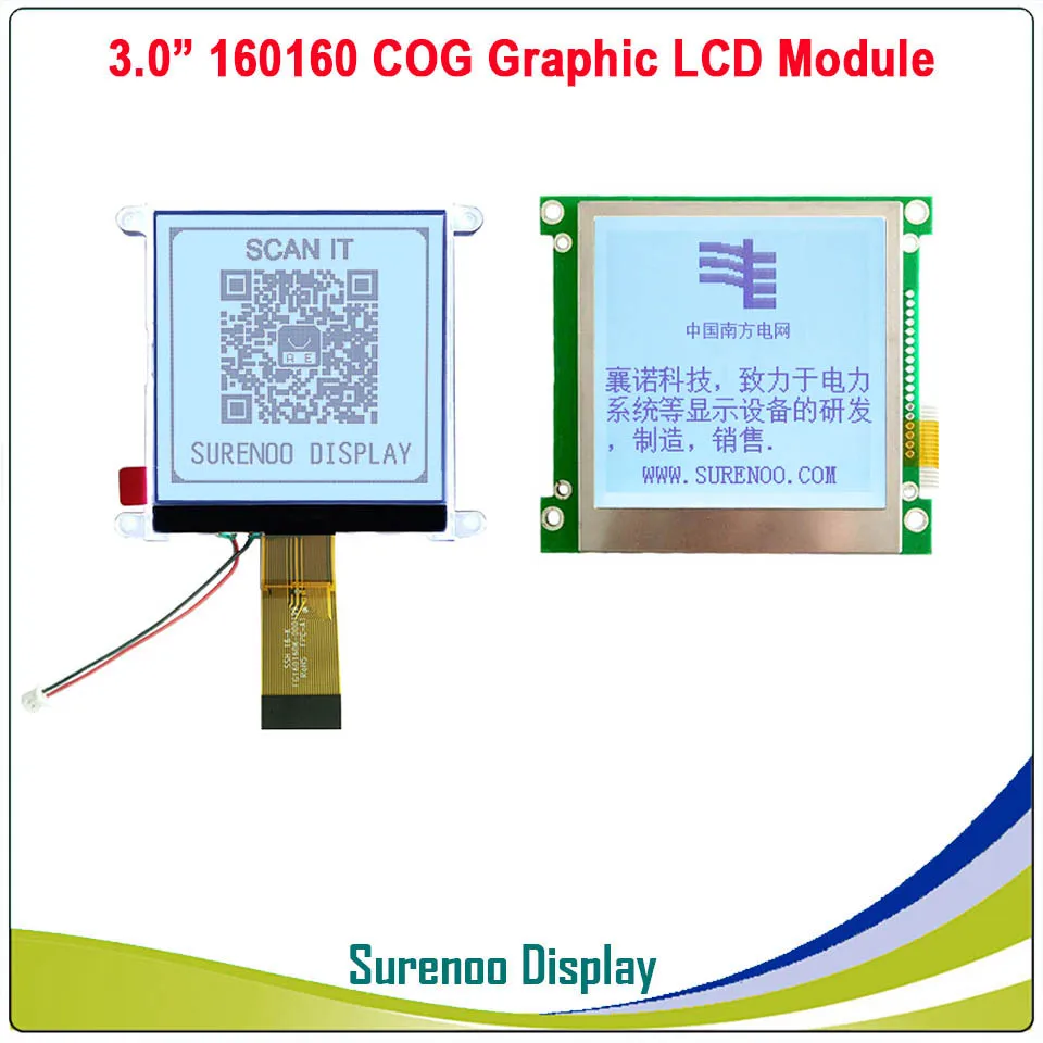 160*160 160160 Graphic Matrix Cog Lcd Module Display Screen Fstn ...