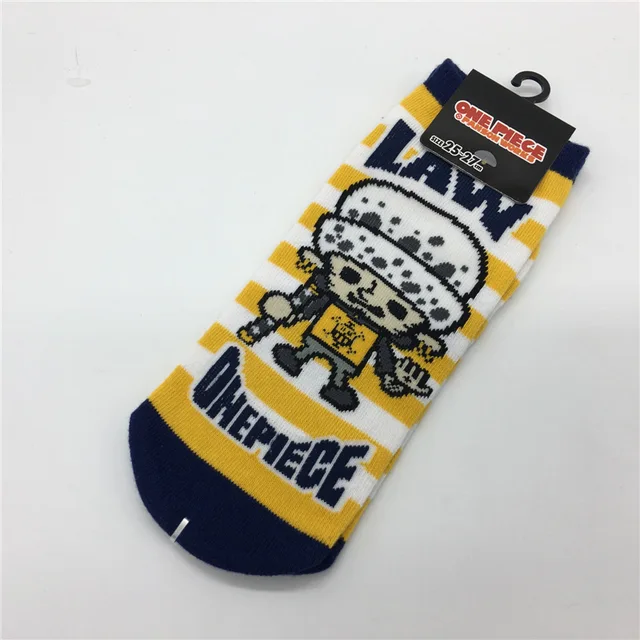 One Piece Men Socks Tony Print Man Sock Chopper Ace Luffy Mihawk Law ...