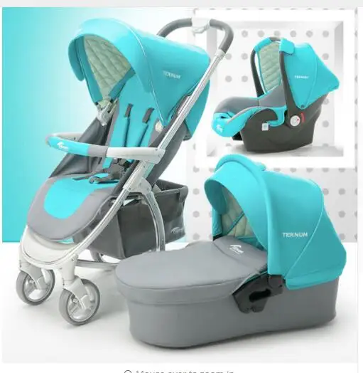 Free Shipping Luxury Baby Stroller 3 IN 1 Or 2 in 1 Carriage Portable ...