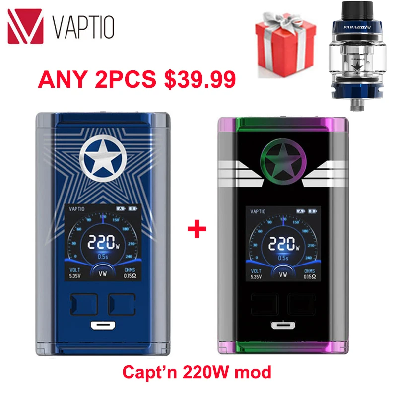 240 Вт Vape mod Vaptio N1 Pro Box mod электронная сигарета, вейпинг ...