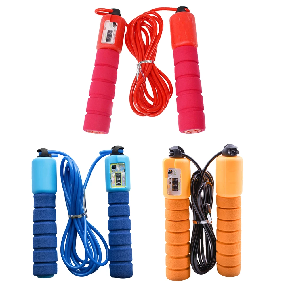Automatic Counting Skipping Rope Lightweight Soft Foam Fitness Exercise ...