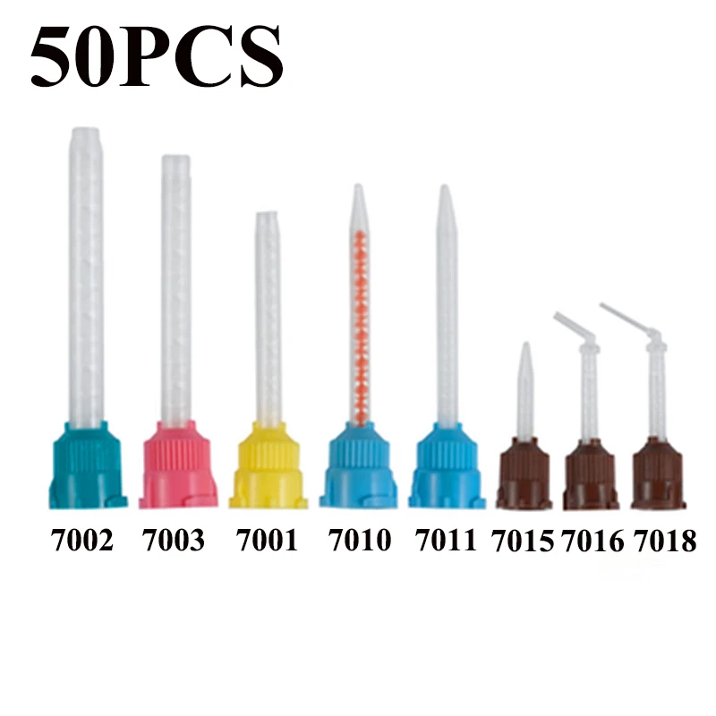 50Pcs-Pack-Dental-Silicon-Impression-Mixing-Tips-Temporary-Silicone ...