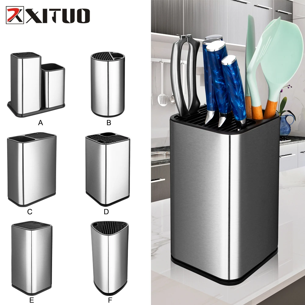XITUO-Knife-Holder-Stand-For-Kitchen-Knife-Fork-Scissors-Sharpener ...