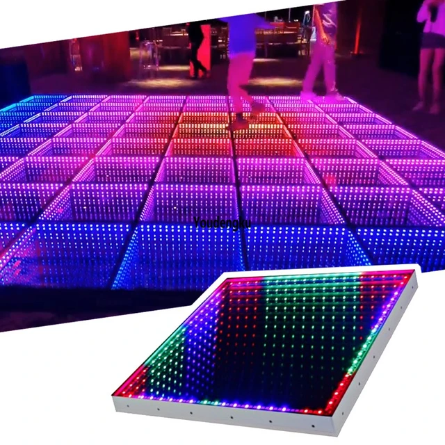 RGB Led Dance Floor Wedding Club 3D Interactive Dance Floor Light ...