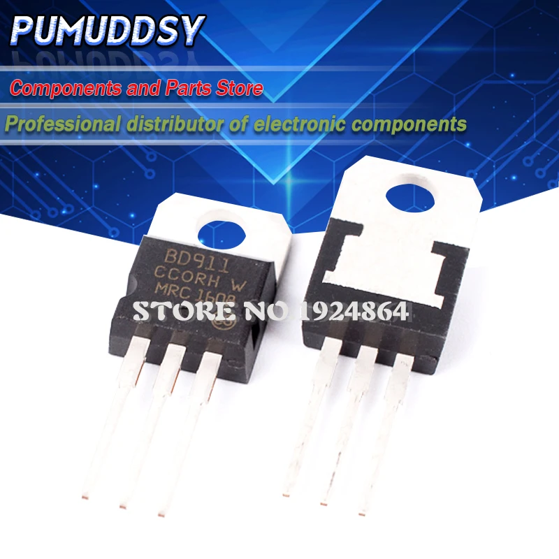 5Pair 10PCS BD911 BD912 Darlington transistor (5PCS BD911+5PCS BD912 ...