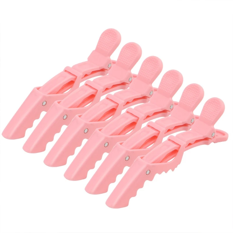 6-Pcs-Sectioning-Clips-Hair-Sectioning-Clip-Clamps-Pink-Alligator ...