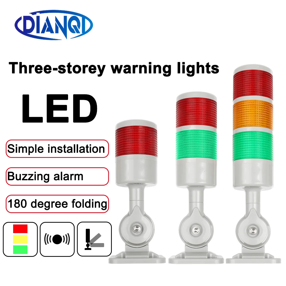 Rotatable-180-Stack-light-LED-Alarm-warning-light-industrial-for-CNC ...