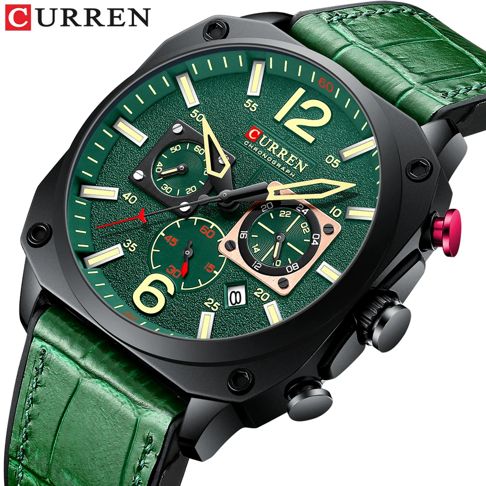 CURREN Brand Watches Business Men Luxury Chronograph and Date ...