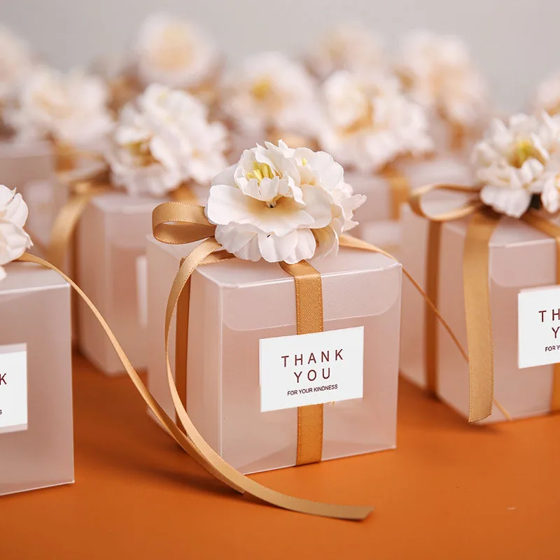 10-20-50pcs-Transparent-Gift-Bags-Thank-You-Artificial-Flower-Ribbon ...