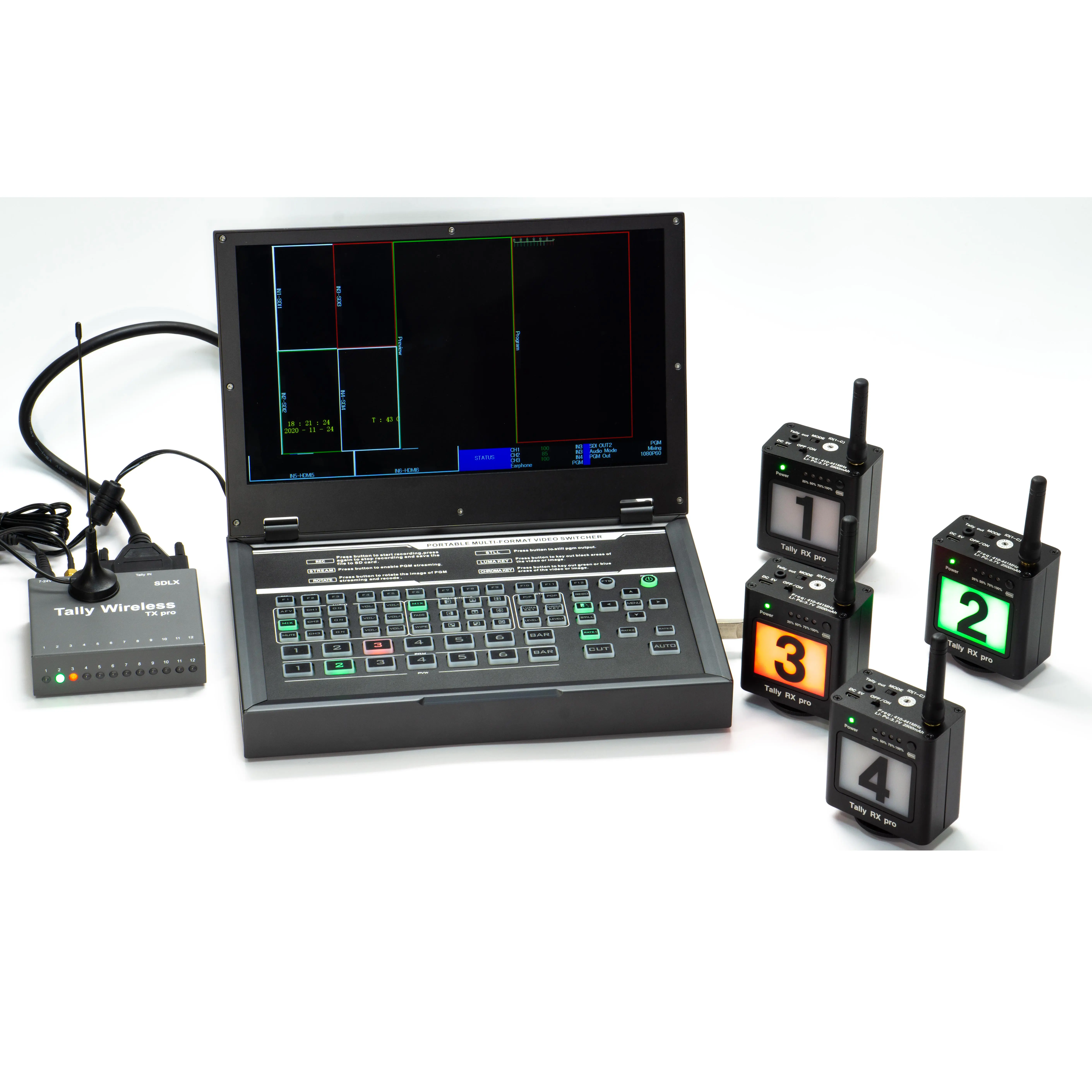 Wireless-Tally-Pro-System-4-Ways-Studio-Live-Brocadcast-Event-for-SONY ...