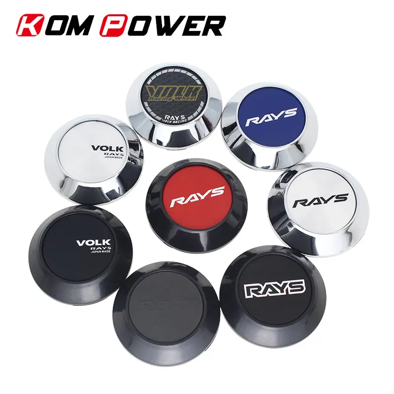 4pcs 68mm volk racing wheel center cap rays logo emblem center cap rays ...