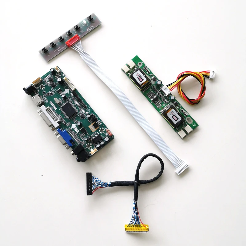 Para LM170E01 A4/a5 lvds 30pin ccfl lcd monitor painel m. nt68676 placa de unidade controlador ...