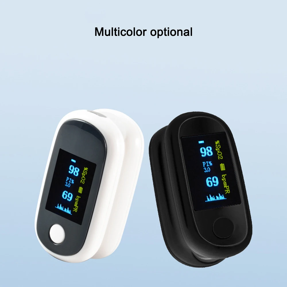 Rechargeable Pulse Oximeter, Blood Oxygen SPO2 PR PI RR Monitor With ...
