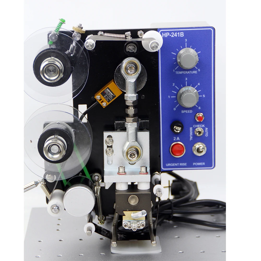 Electric-Printer-Ribbon-Date-Coder-Semi-Automatic-Plastic-Bag-Printing-Coding-Hot-Stamping ...