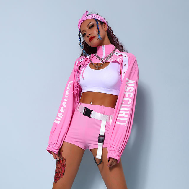 FREE SHIPPING DJ Festival Outfit Dancer Costume JKP4570