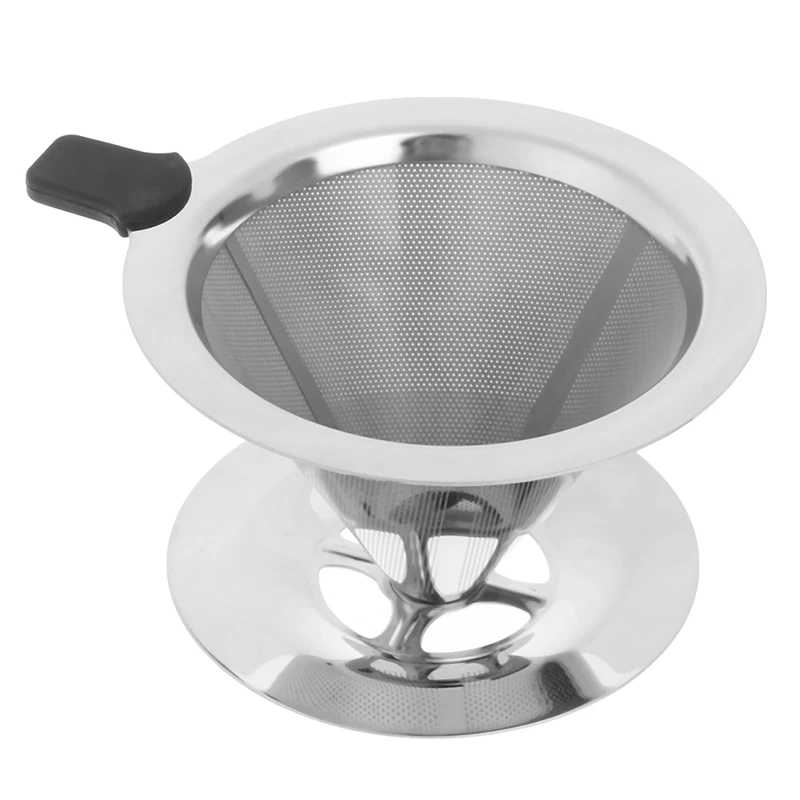 Reusable-Coffee-Filter-Tea-Strainer-Stainless-Steel-Cone-Coffee-Filter ...