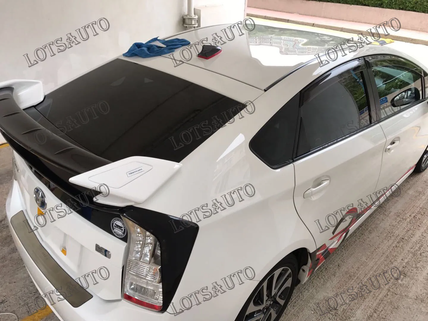 Автомобильный Стайлинг prius Carbon& black цвет два кронштейна задний ...