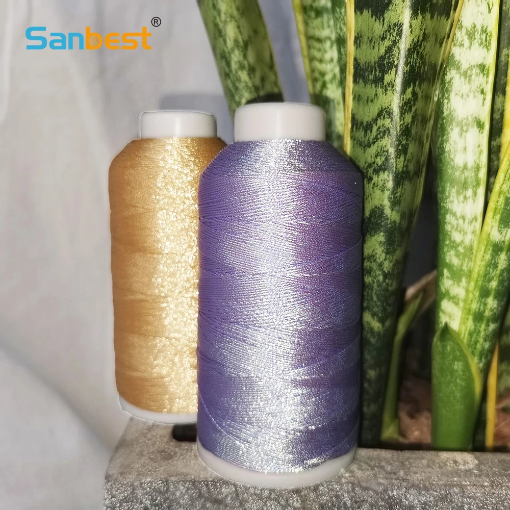 Sanbest Metallic Weaving Yarn 3 4 6 9 Strands Chameleon Handmade ...