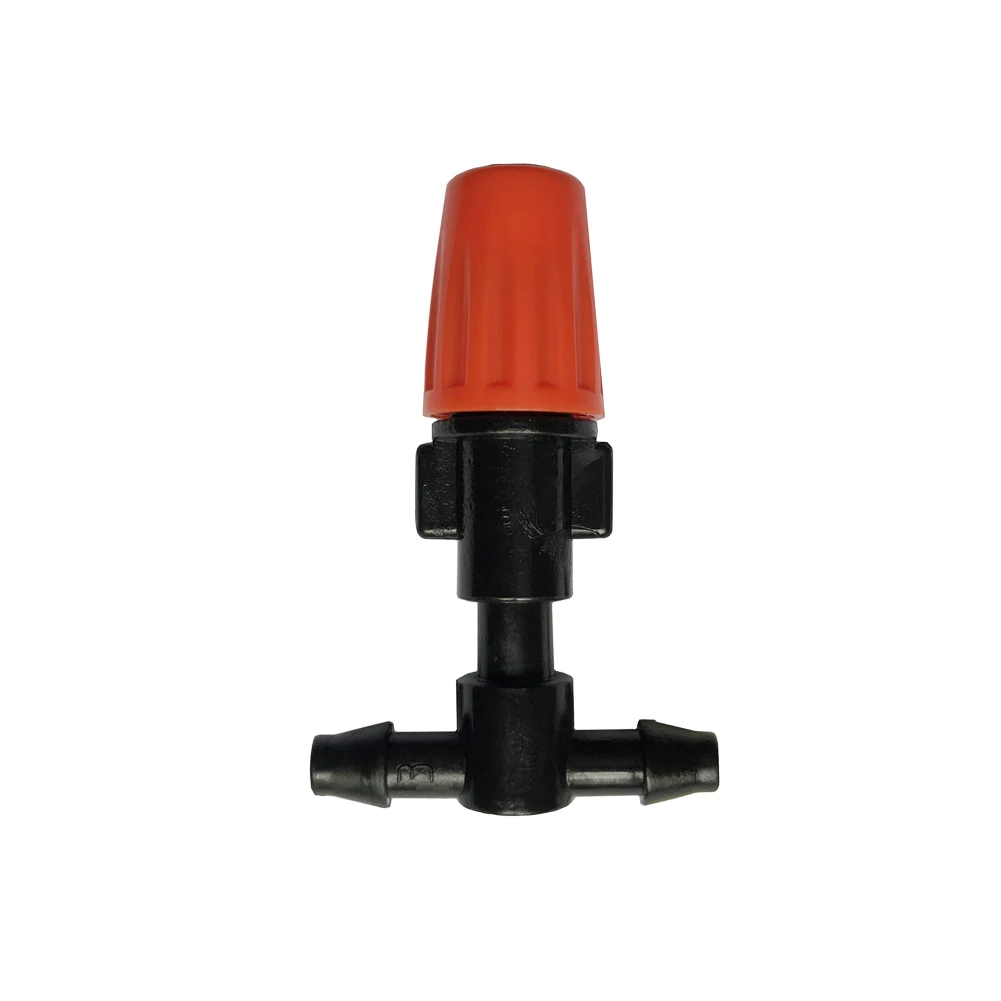 10 Pcs 플라스틱 물 분무 스프레이 노즐 6mm 관개 미스트 노즐 정원 온실 냉각 먼지 제거 스프링클러분무기