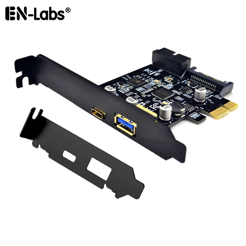 USB 3.1 USB C PCI express Card w/ Low Profile PCI Solot Cover,PCI-e to ...