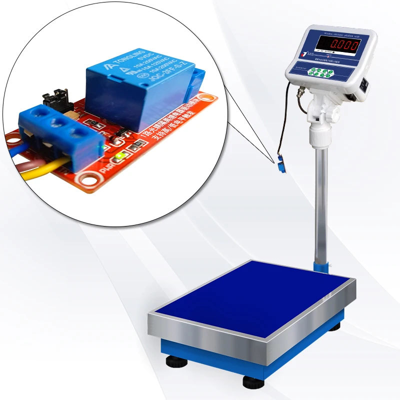 Upper and lower limit alarm control electronic scale PLC relay solenoid ...
