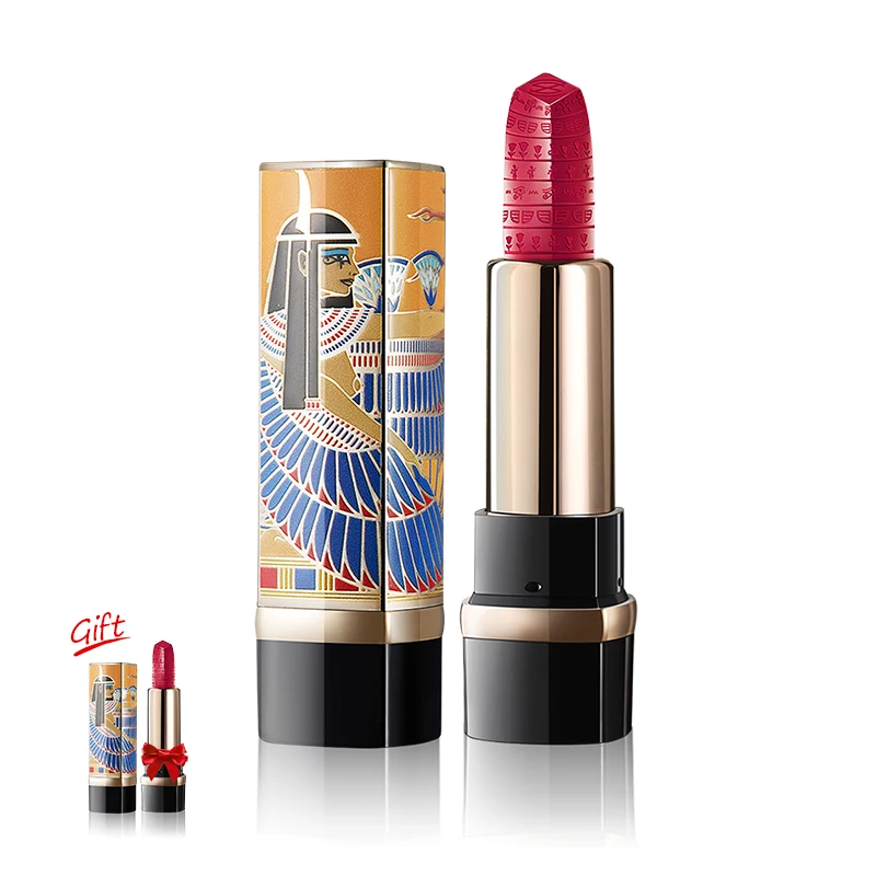 ZEESEA lápiz labial Museo Británico de Egipto, larga duración, resistente al agua, nutritivo ...
