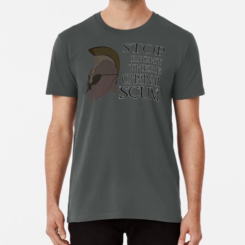 Oblivion Stop Right There Criminal Scum! t shirt elder scrolls iv ...