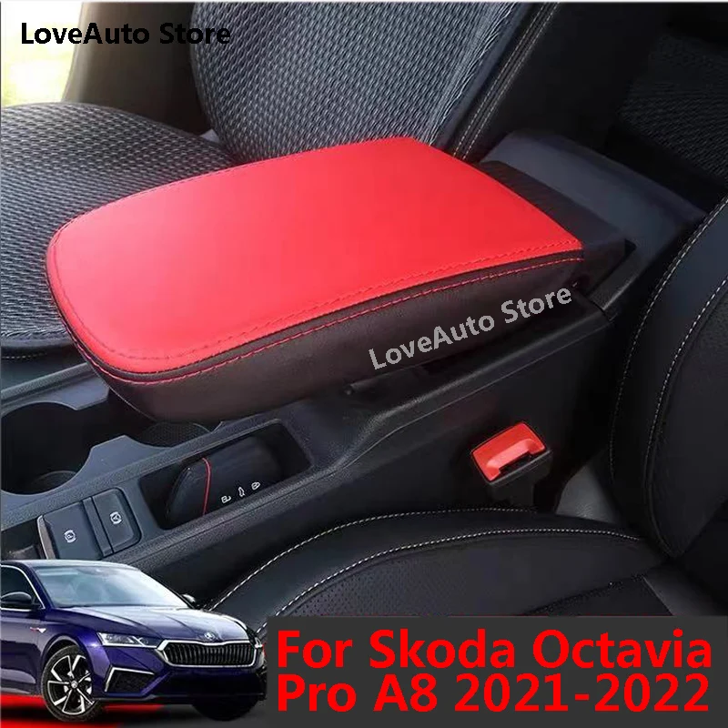 For Skoda Octavia Pro A8 2021 Car Central Armrest Organizer Storage Box ...