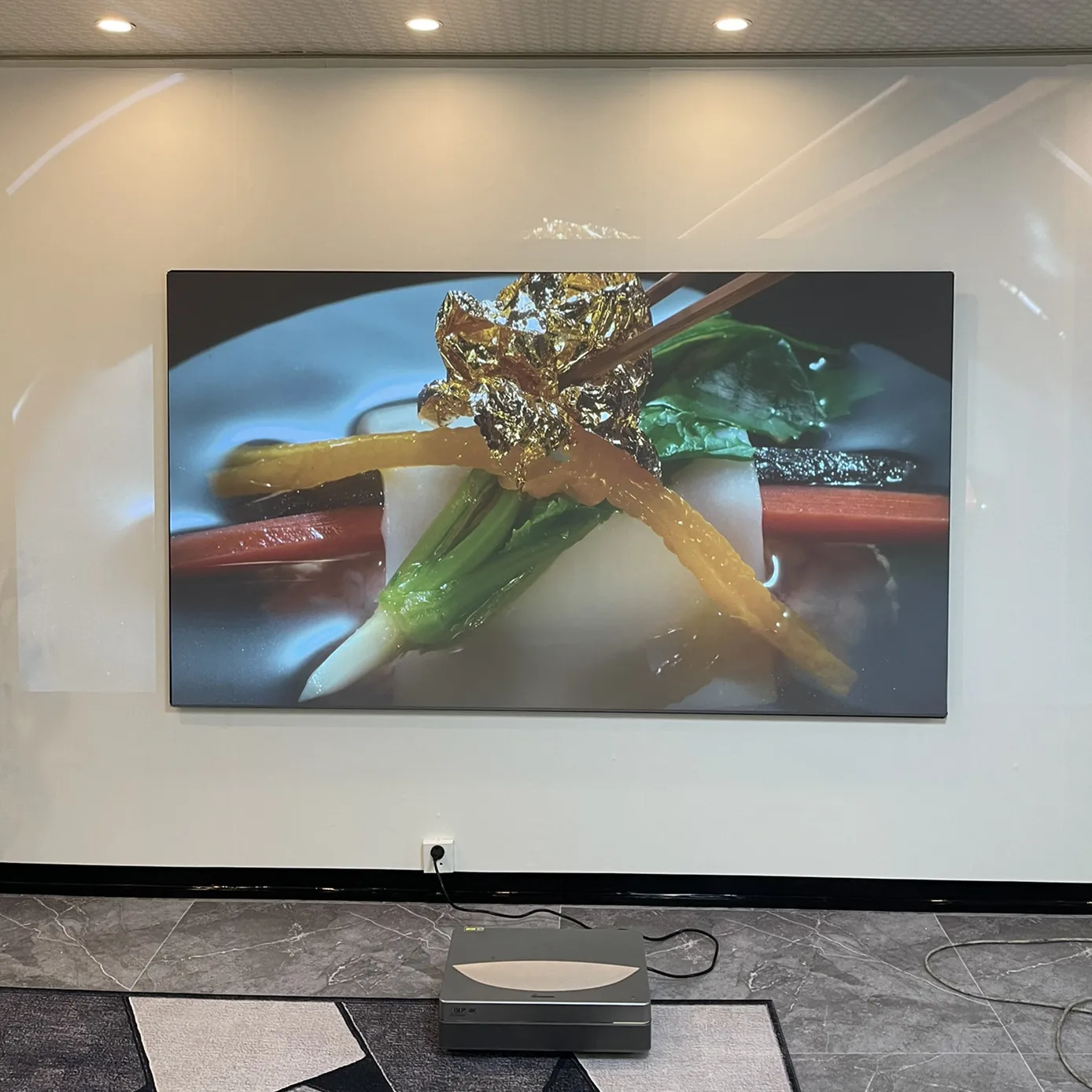 100'' Ust Alr Ultra Thin Bezel Fixed Frame Screen With 8 Layer Fresnel ...