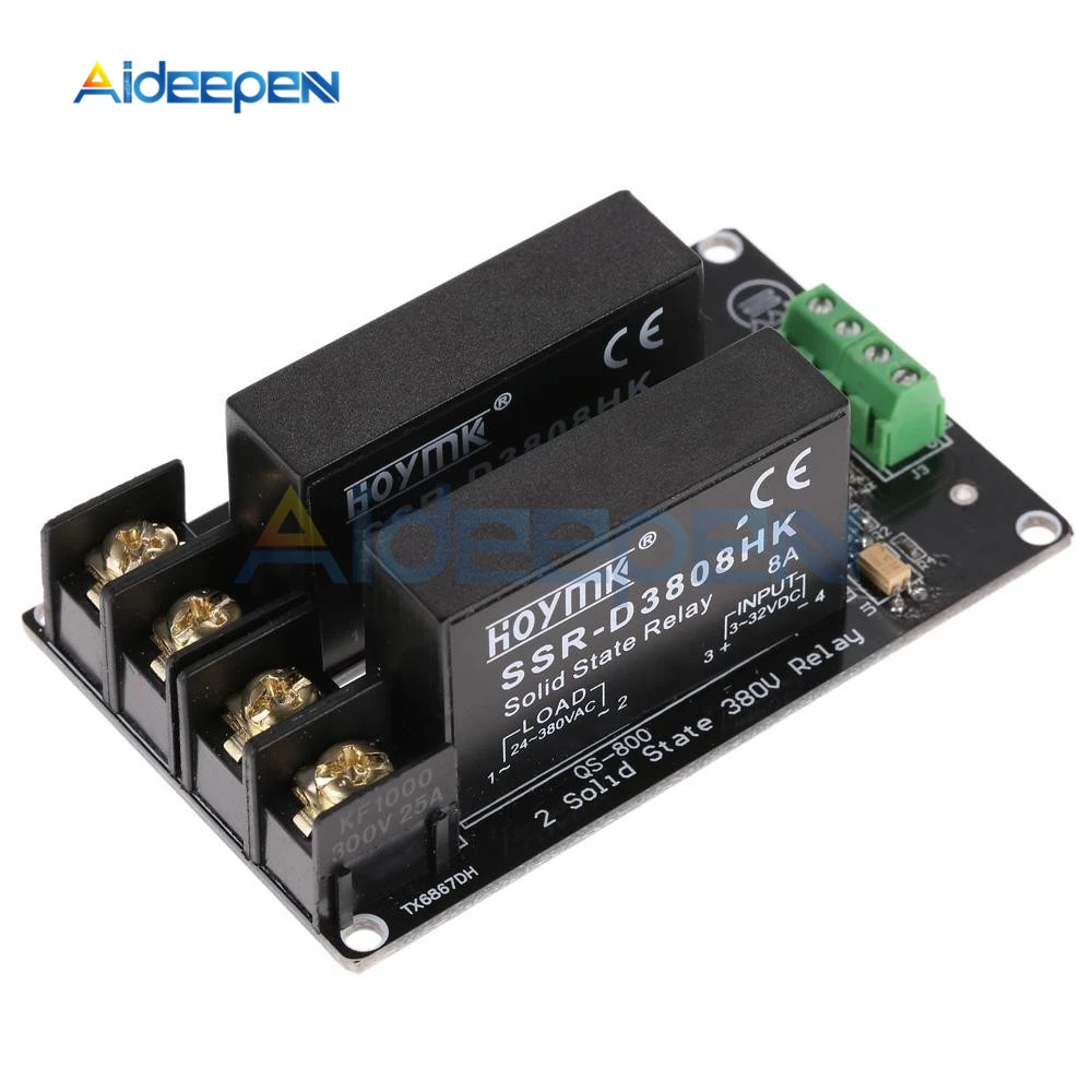 5pcs 2 Channel DC 12V Relay Module Solid State Low Level Trigger For ...