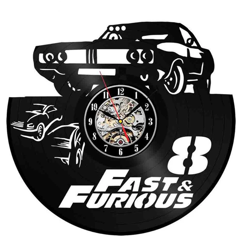 The-Fast-and-The-Furious-Wall-Clock-Modern-Design-Movie-Theme-Vintage ...