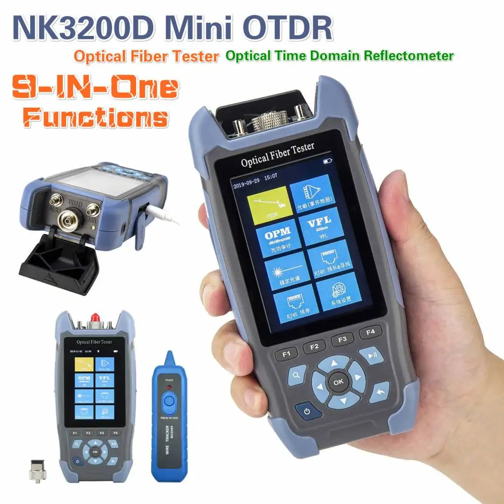 Mini Novker NK3200 OTDR, reflectómetro de dominio de tiempo óptico de ...