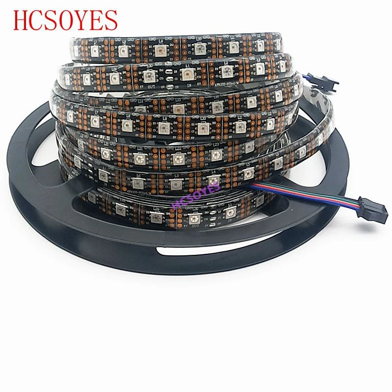 APA102 strip 1m/5m 30/60/144 leds/pixels/m APA102 Smart led pixel strip ...
