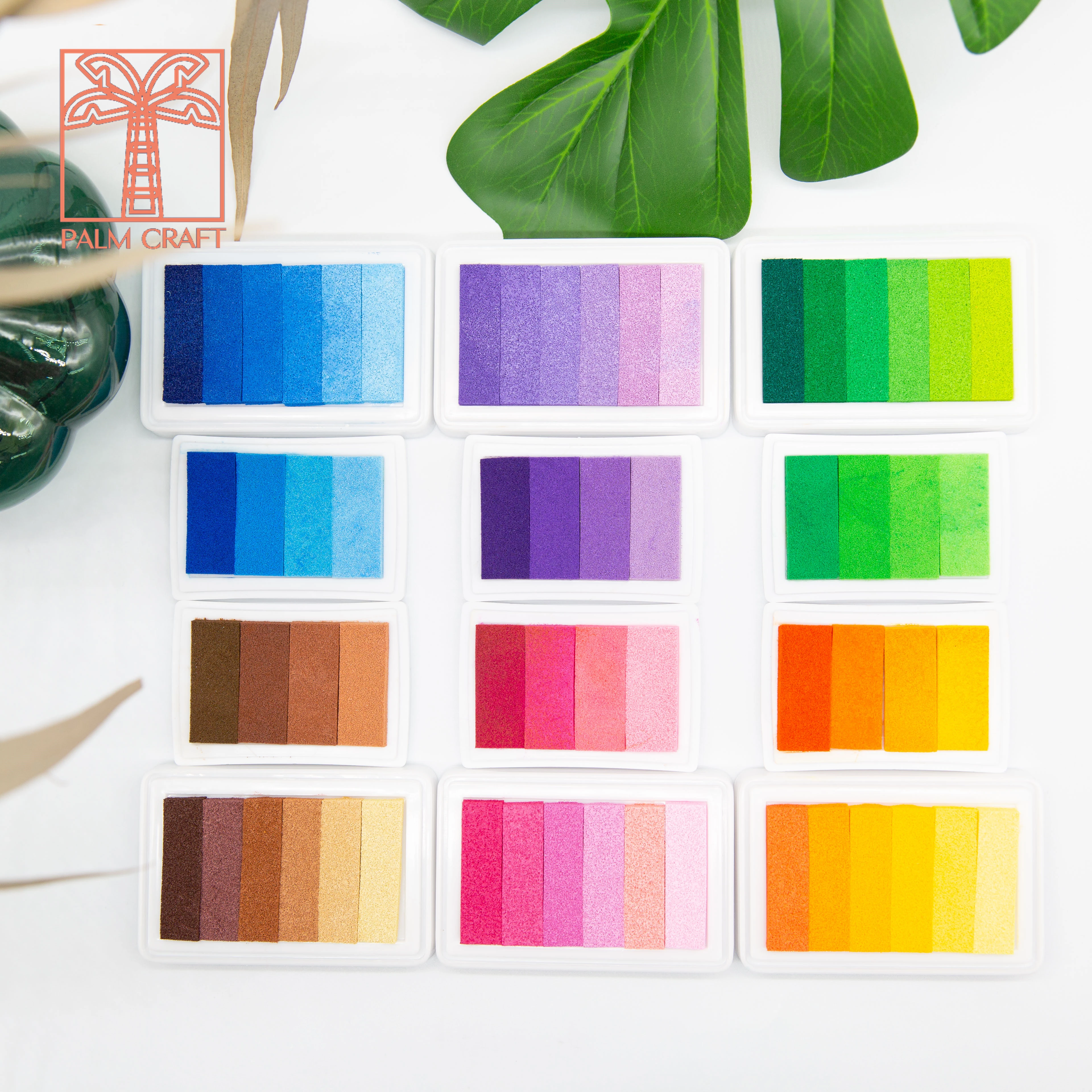 gradient Colors Inkpad clear stamps DIY Craft Ink Pad Rubber Stamps ...