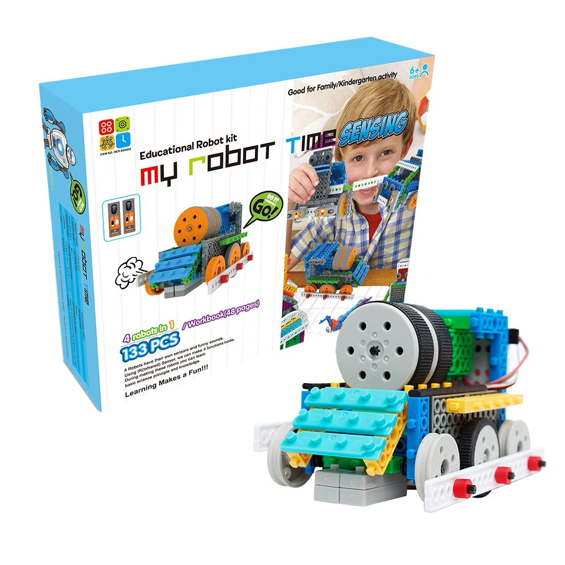 4 In 1 My Robot Time Toy Land Series Robot Building Block Kit Assembly ...