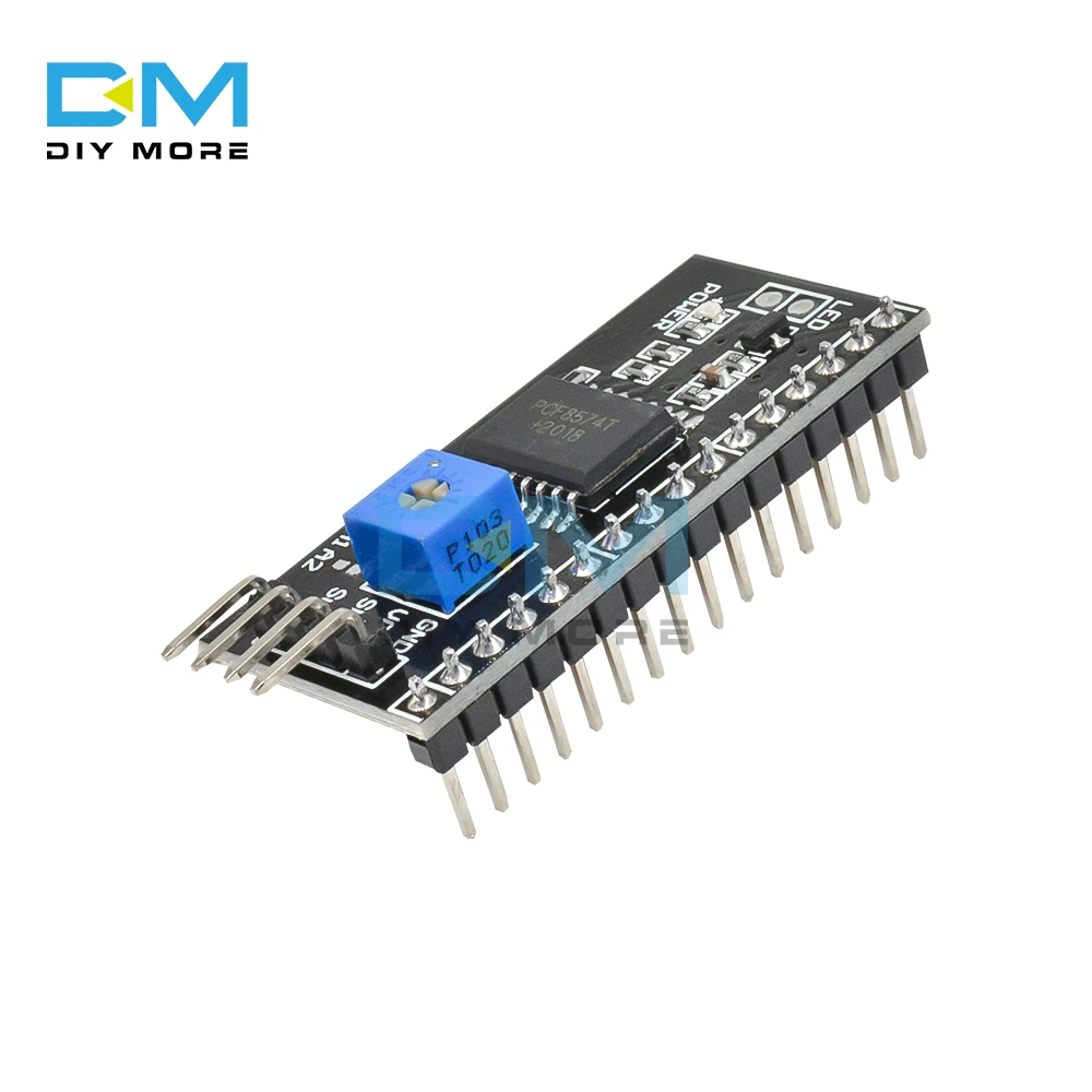 Pcf8574t Iic I2c Twi Spi Serial Interface Board For Arduino 1604 2004 ...