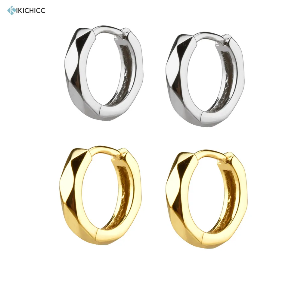 Kikichicc pendientes de aro de plata de ley 100% 925 para mujer, aretes ...