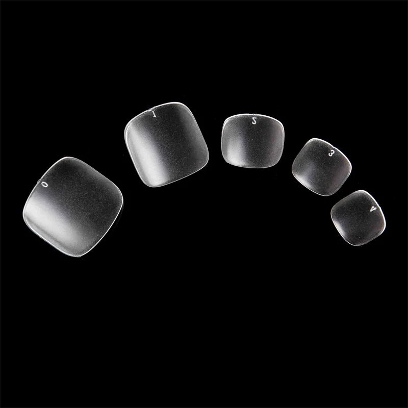 300pcs Full Cover Matte False Toe Nails Ultra Thin Flexible Fake ...