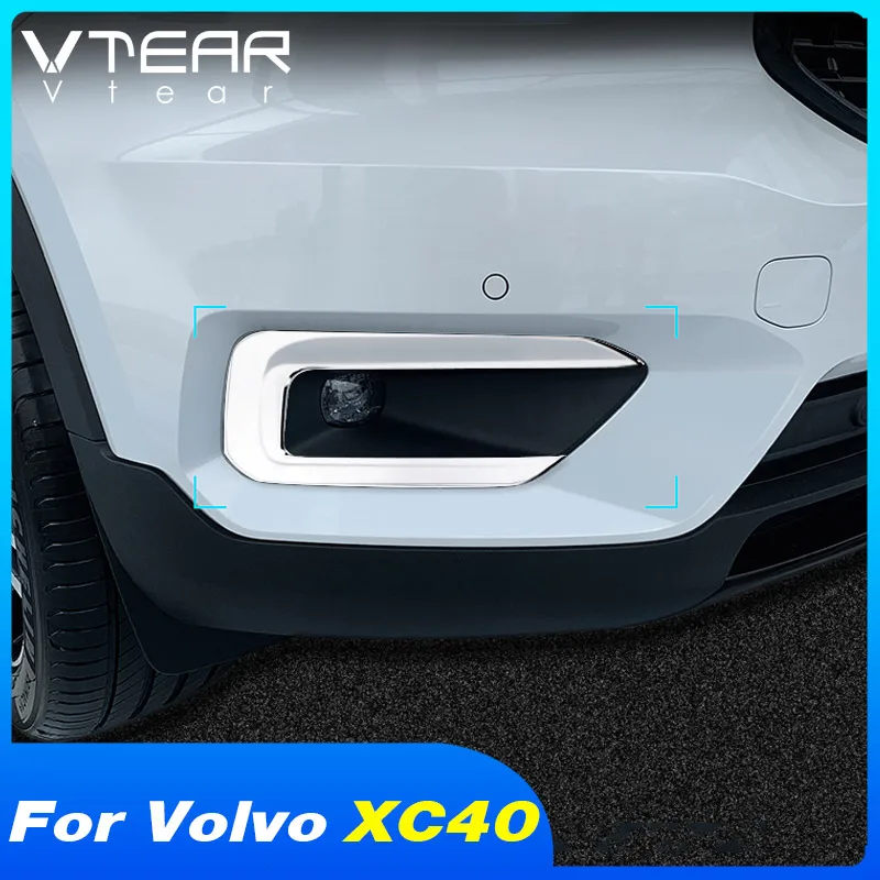 Vtear Car Front Foglights Cover Chrome Front Lamp Full Frame Covers Fog ...