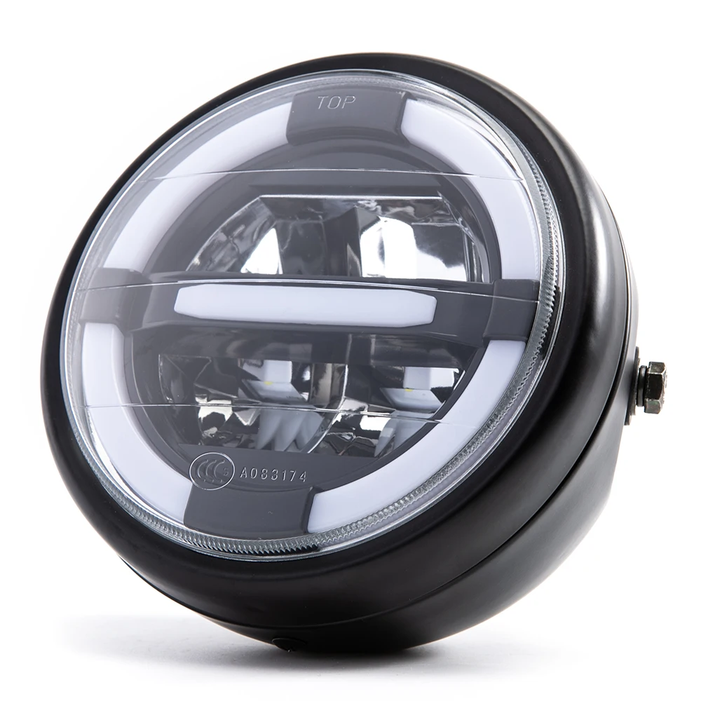 7-Inch-Motorcycle-LED-Headlight-High-Low-Beam-DRL-Daytime-Running-LIght ...