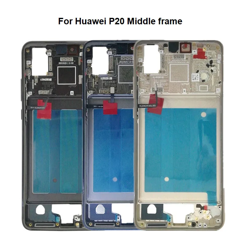 New-For-Huawei-P20-Middle-Frame-Front-Bezel-Cover-Metal-Chassis-Housing ...